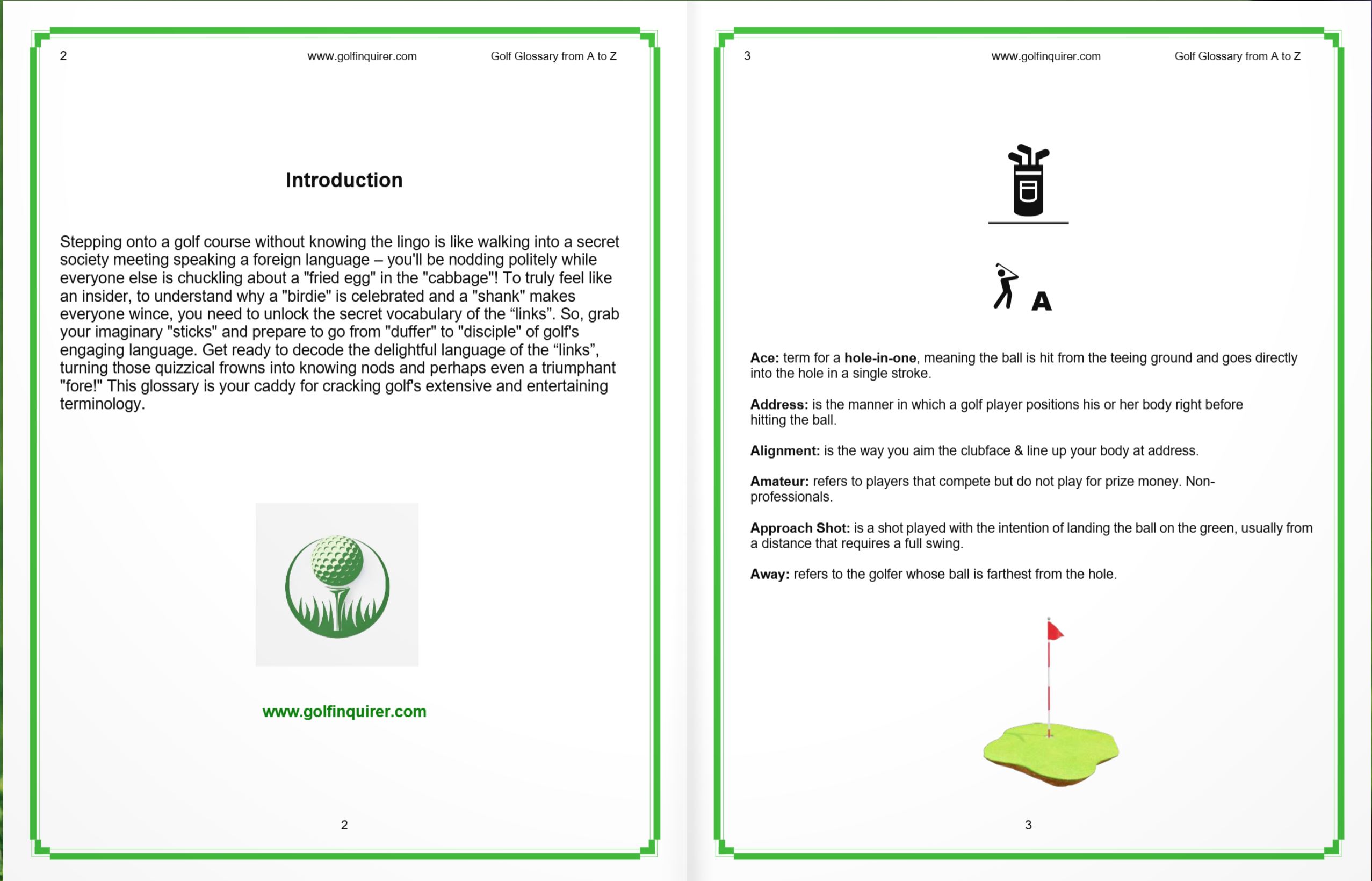 Master Your Game Using Golf Glossary from A to Z